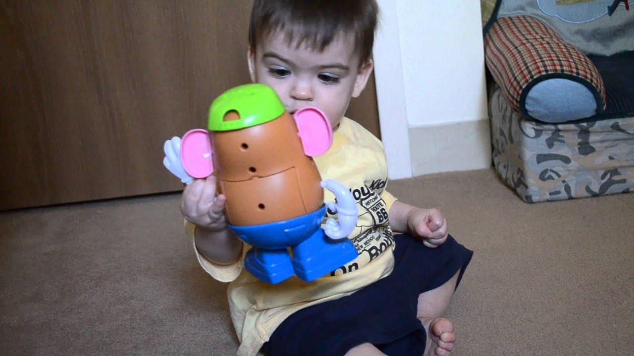 Baby Trenton and Mr. Potato head - YouTube