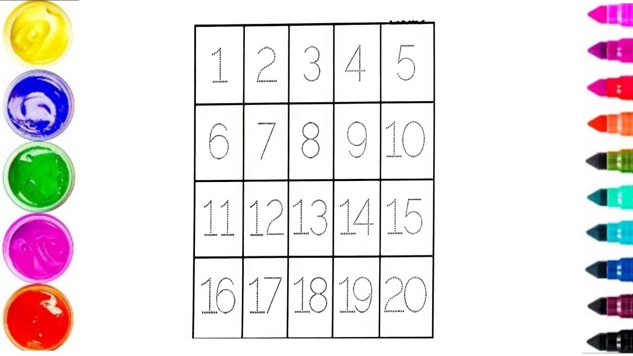 Counting Numbers | write and read numbers | 12345 learning for kids ...