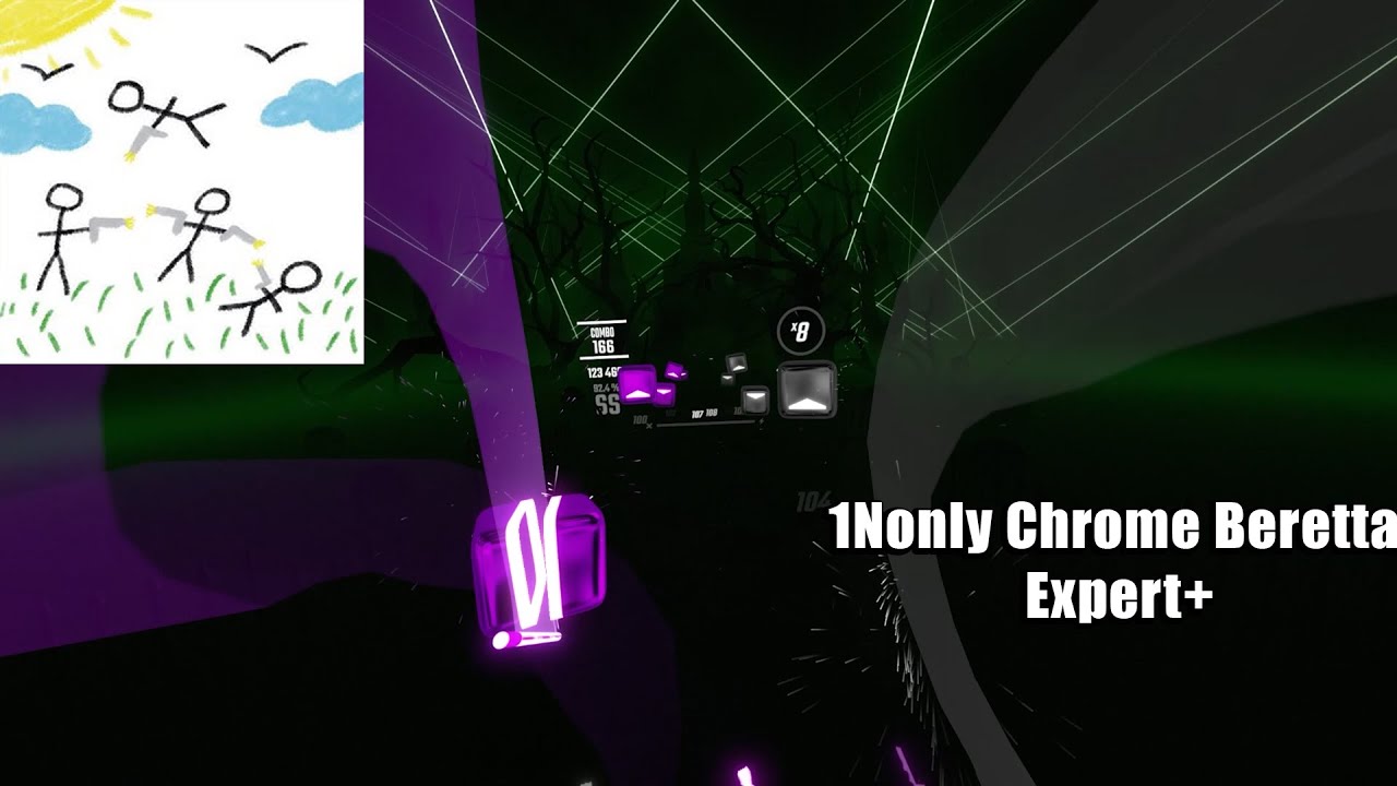 Beat Saber - 1Nonly Chrome Beretta | Expert+ - YouTube