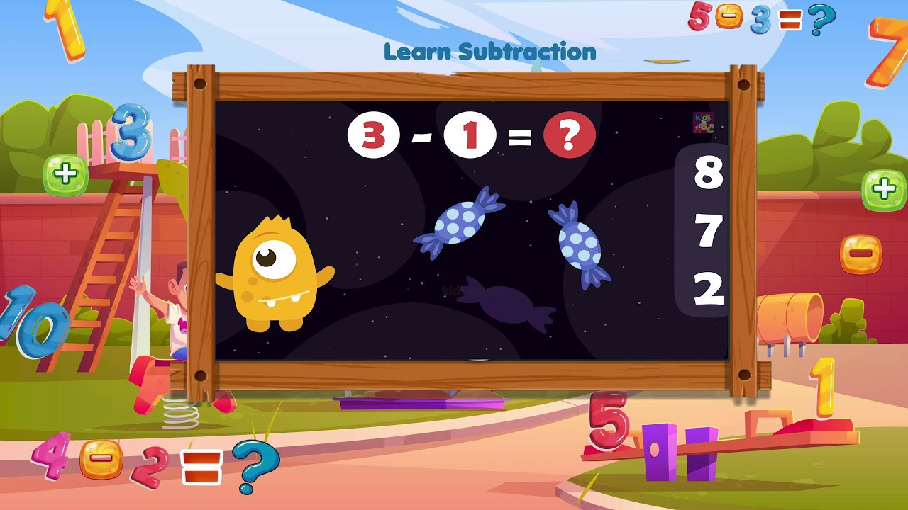 Math Subtraction for Kids | Math Class | Math tricks for toddlers - YouTube