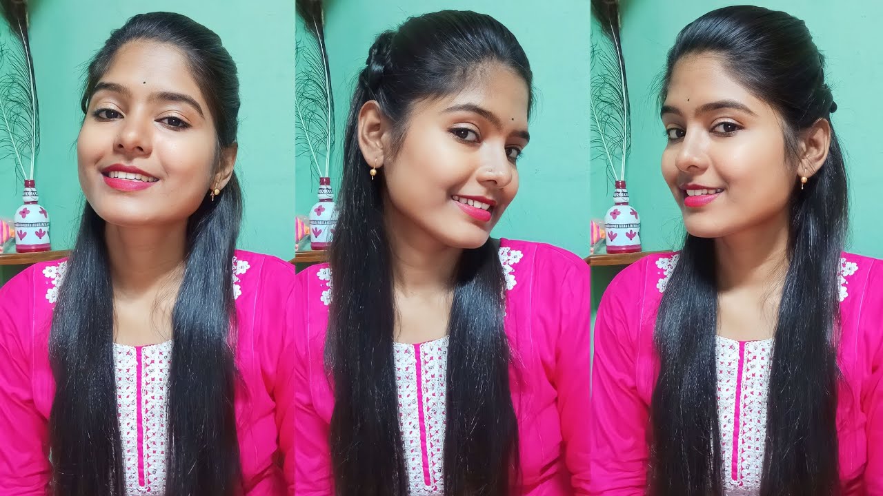 Simple And Easy Open Hairstyle || Party Hairstyle - YouTube
