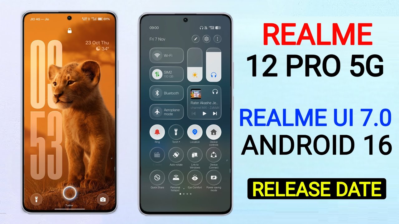 Realme 12 Pro Realme Ui 7.0 Android 16 Update | Features & Release Date ...