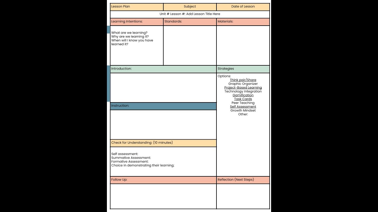Lesson Plan - YouTube