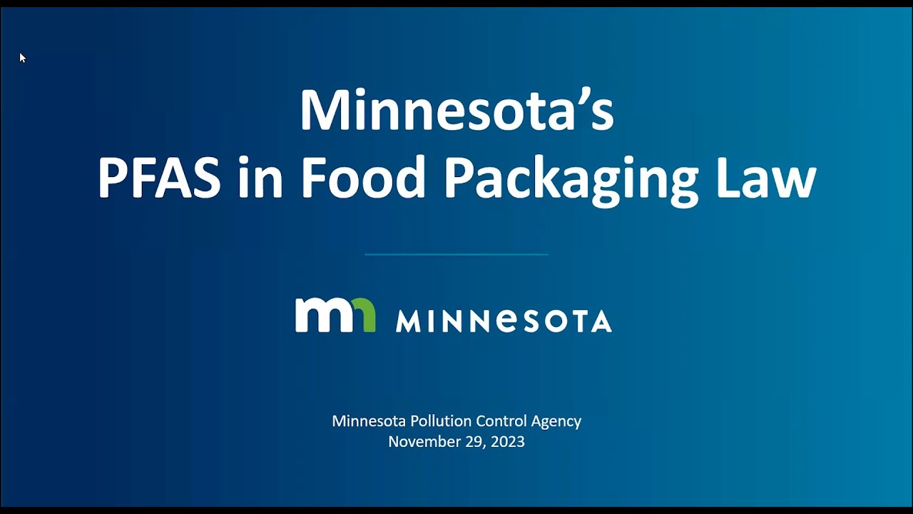 PFAS in Food Packaging Webinar - YouTube