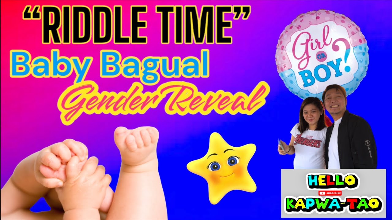 RIDDLE TIME - Baby Bagual Gender Reveal @dianeprestoza6211 - YouTube