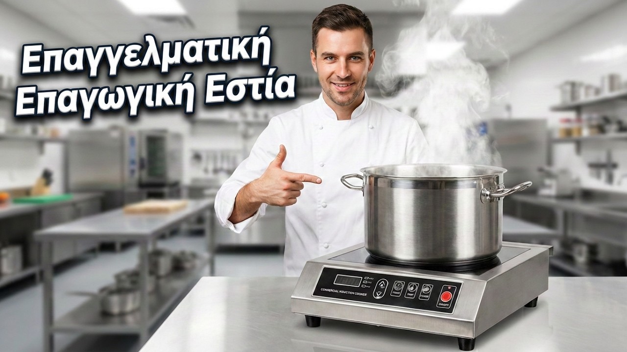 Επαγωγική Επιτραπέζια Εστία διαστ. 355×443×110 mm Single Table Top ...