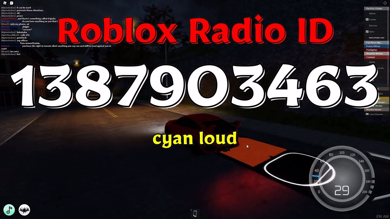 Cyan Loud Roblox Code - YouTube
