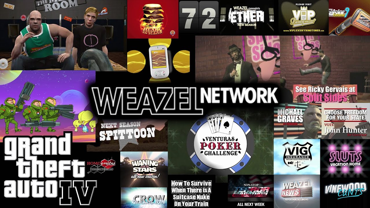 GTA IV – Weazel TV Network (Full With Timestamps & Subtitles) - YouTube