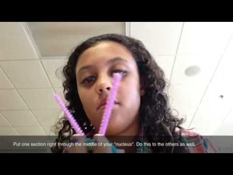 How to make an Atom out of craft supplies - YouTube