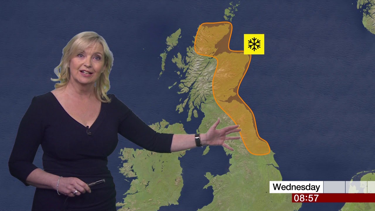 Carol Kirkwood - BBC Breakfast Weather 26/02/2018 - YouTube