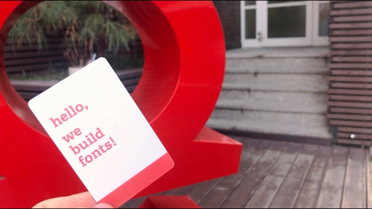 We build fonts, for the beautiful world | 산돌구름 - YouTube