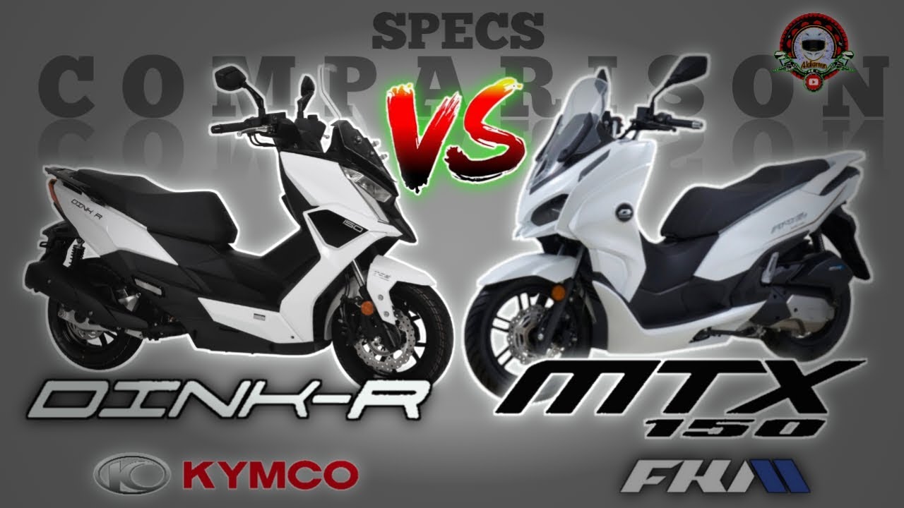 KYMCO DINK-R 150 vs FKM MTX 150 SPECS COMPARISON - YouTube