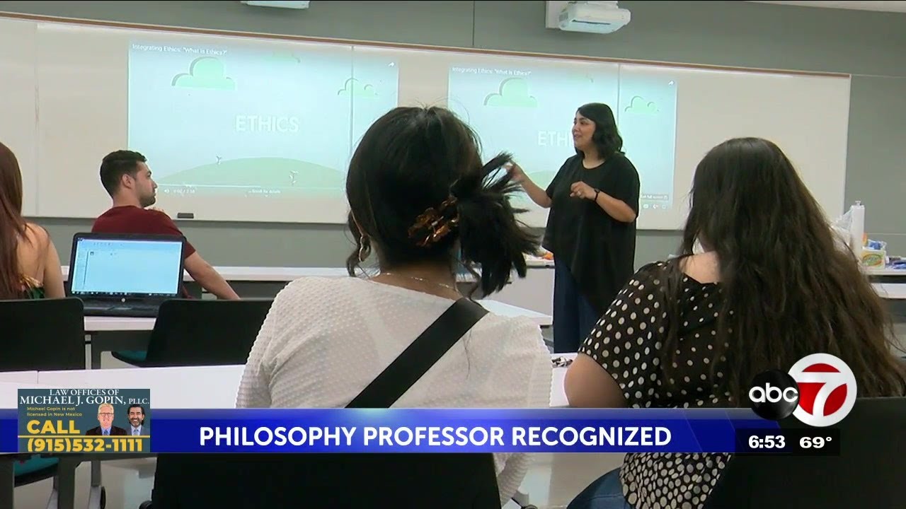EPCC philosophy professor earns top state accomplishment - YouTube