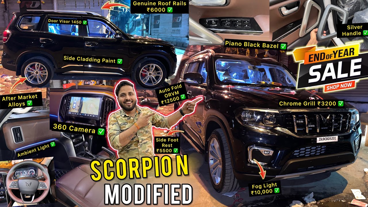 Scorpio N Z2 Modification With Genuine Prices Mahindra Scorpio N Base ...