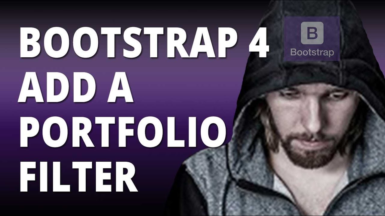 Bootstrap 4 Add a Portfolio Filter - YouTube