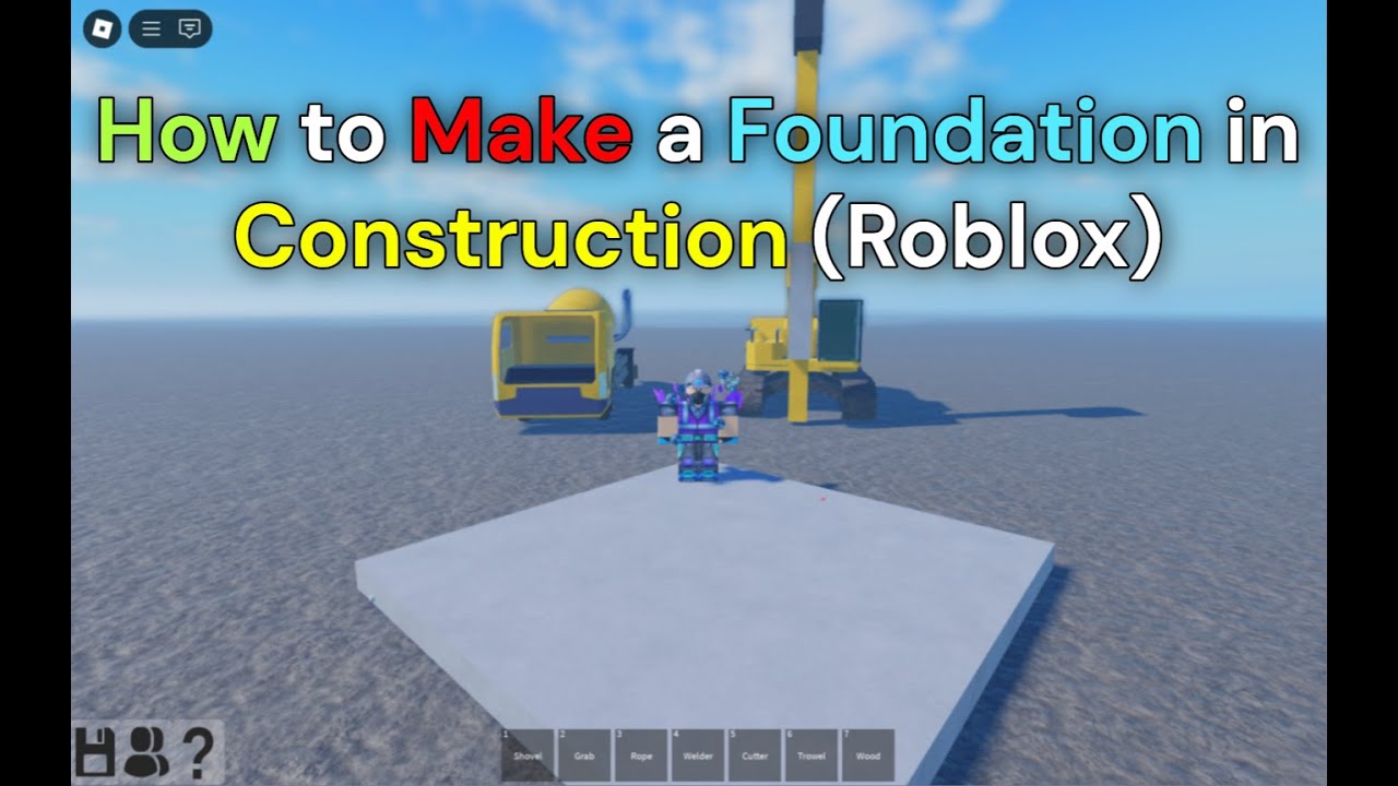 How to Make a Foundation || Construction [Roblox] - YouTube