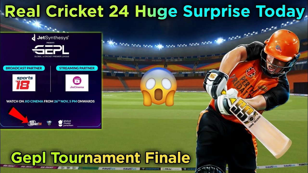 Real Cricket 24 Huge Surprise Today || Rc24 Gepl Grand Finale Gameplay ...