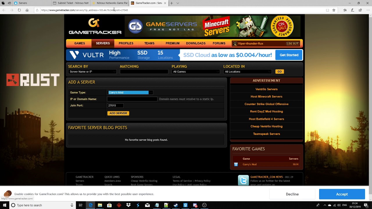 Adding server to gametracker fail - YouTube