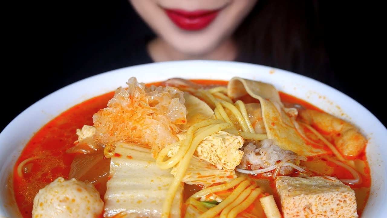 ASMR 마라탕 maratang 먹방 MUKBANG EATING SOUNDS - YouTube