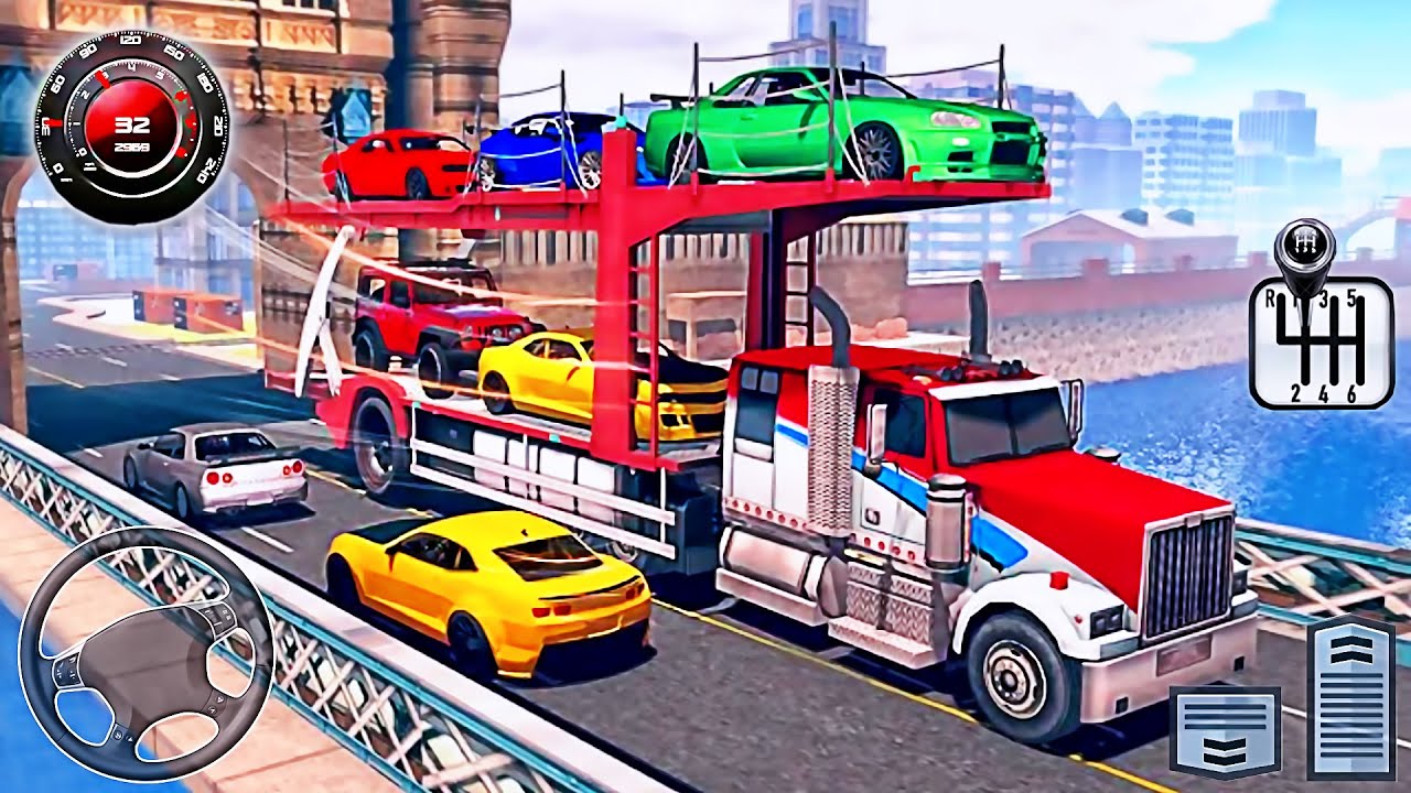 Car Transporter Truck Simulator - Multi Cars Transport Carrier Driving ...