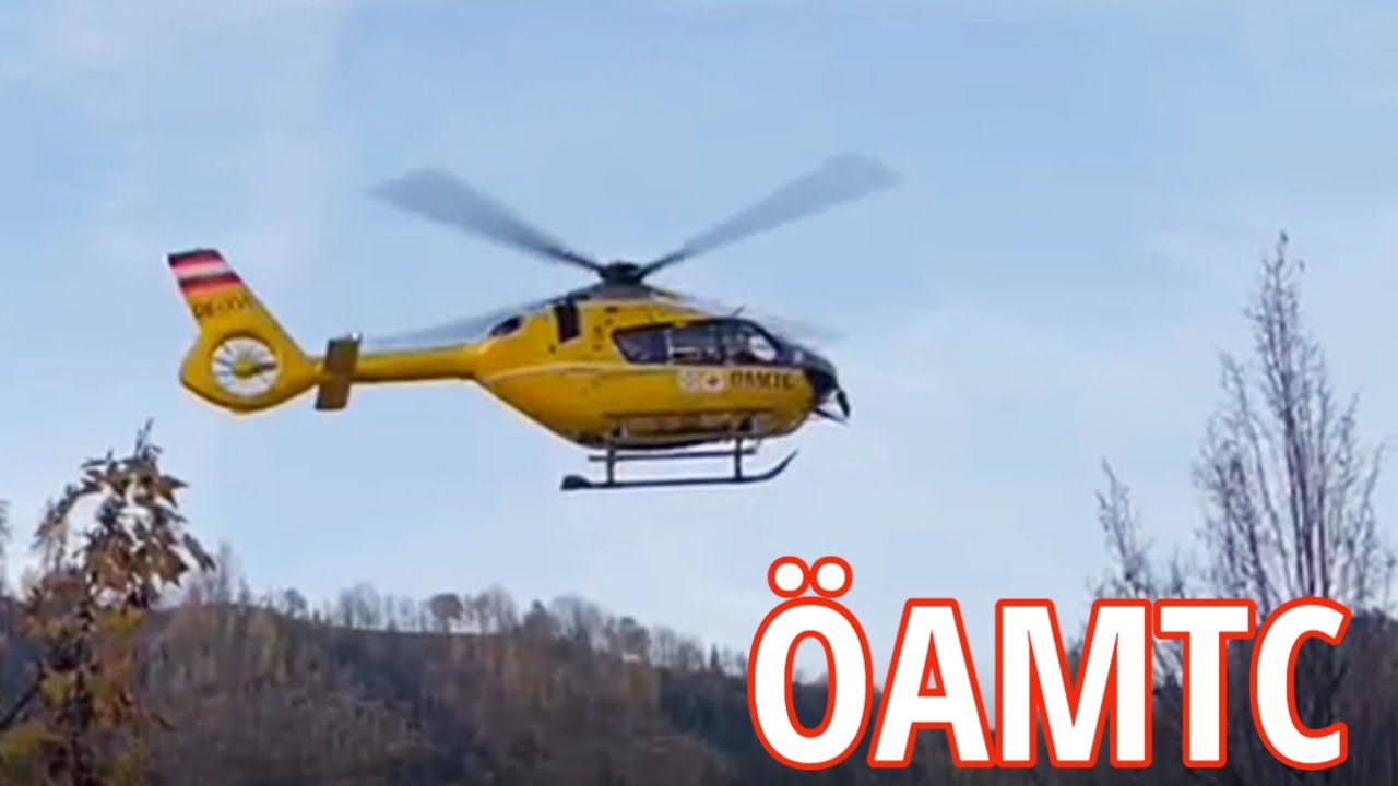 OE-XVI ÖAMTC | Austrian Rescue Helicopter Take Off | Eurocopter EC ...