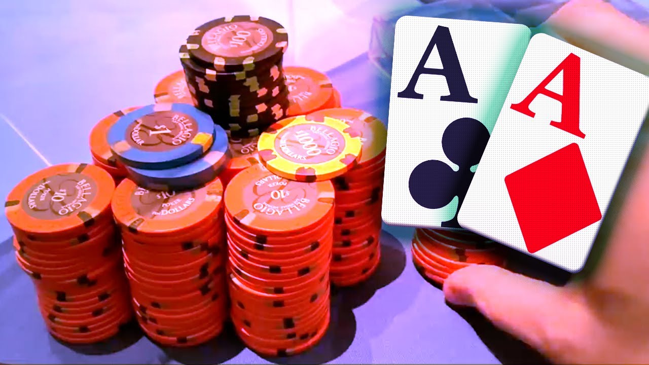 POCKET ACES! Flopped Straight! Epic Poker Session - YouTube