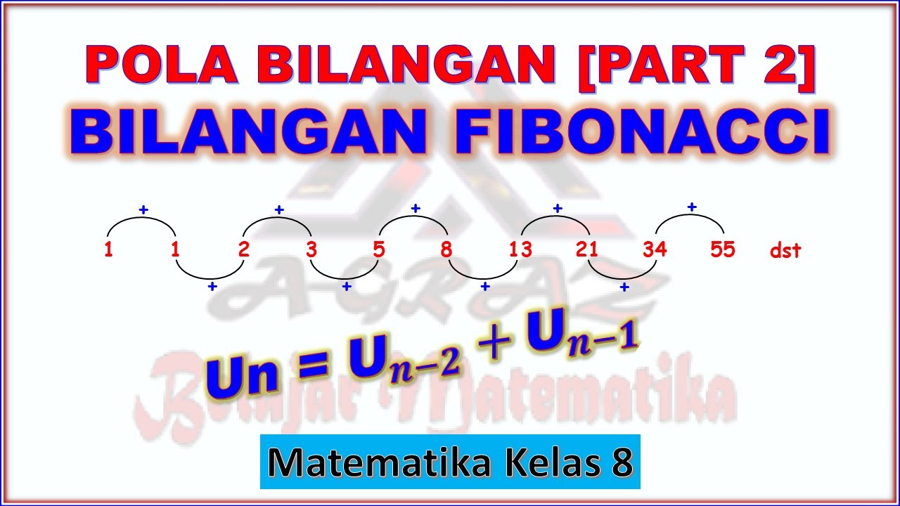 Pola Bilangan Part 2 Bilangan Fibonacci Matematika Kelas 8 YouTube Pola Bilangan Part 2 Bilangan Fibonacci Matematika Kelas 8 YouTube