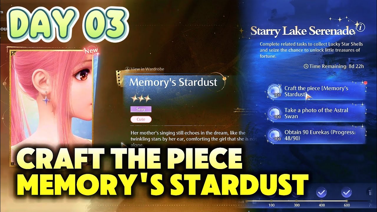 Craft the piece Memory's Stardust | Infinity Nikki - YouTube
