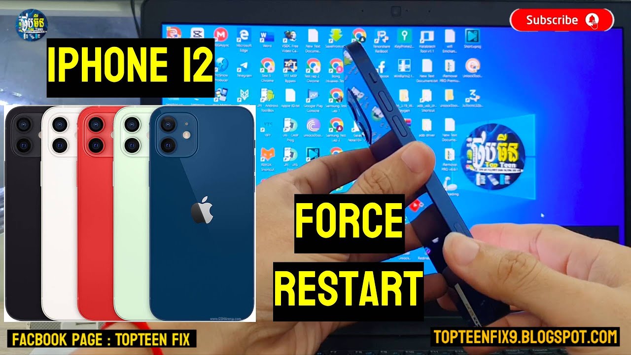 How to force restart iPhone 12 #forcerestart #iphone12 - YouTube