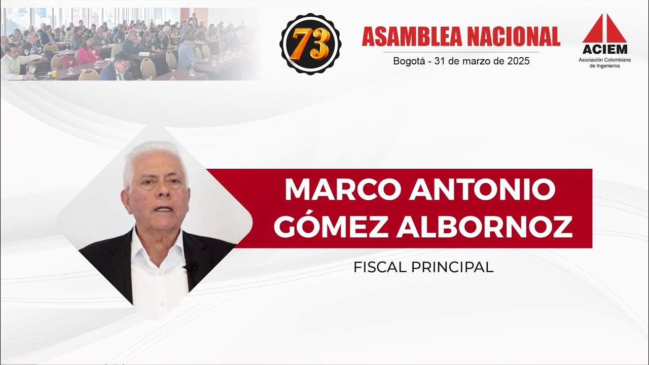 Marco Antonio Gómez Albornoz. Fiscal Principal - YouTube