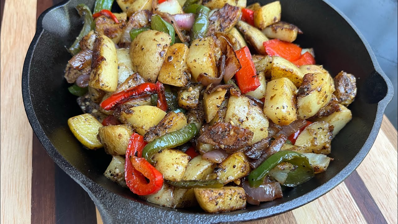 Skillet Style Potatoes: The Ultimate Blackstone Griddle Recipe - YouTube