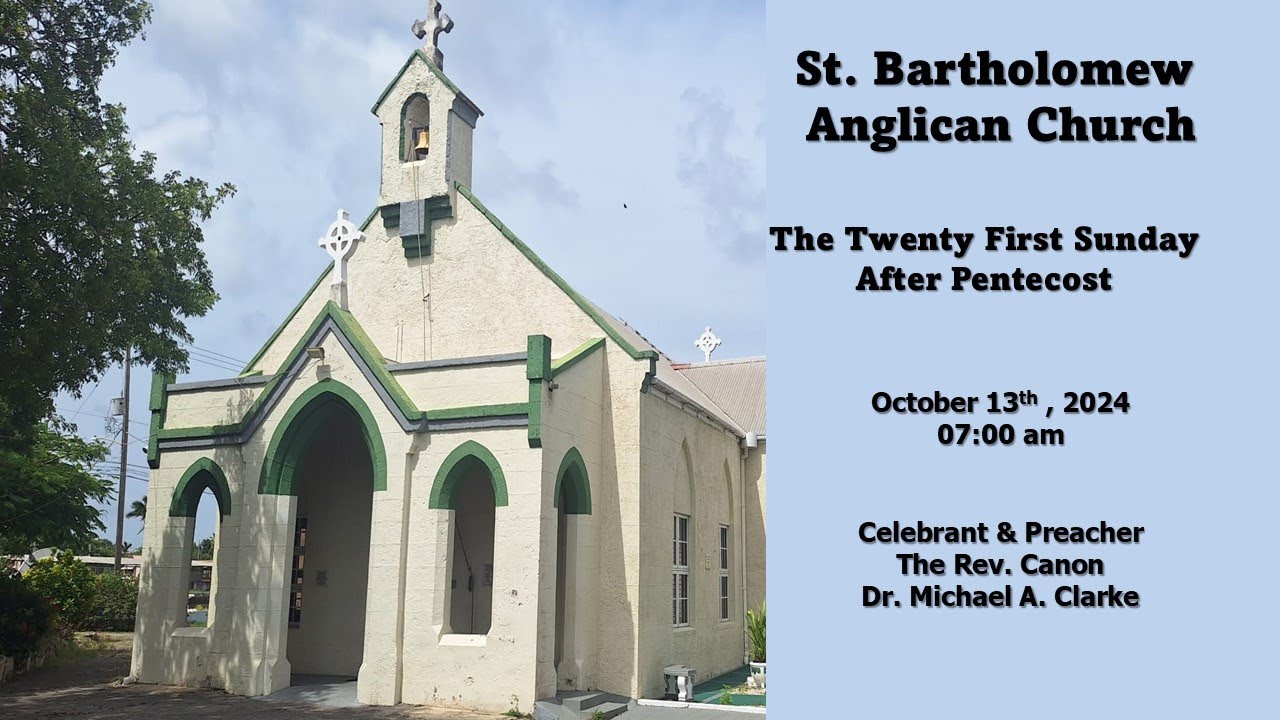 October 13th, 2024 - The Twenty First Sunday after Pentecost - YouTube