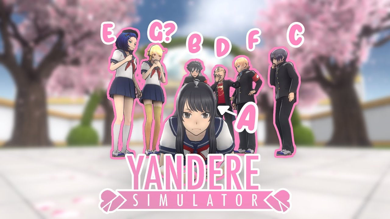Alphabet ABC Killer Challenge Yandere Simulator YouTube Alphabet ABC Killer Challenge Yandere Simulator YouTube