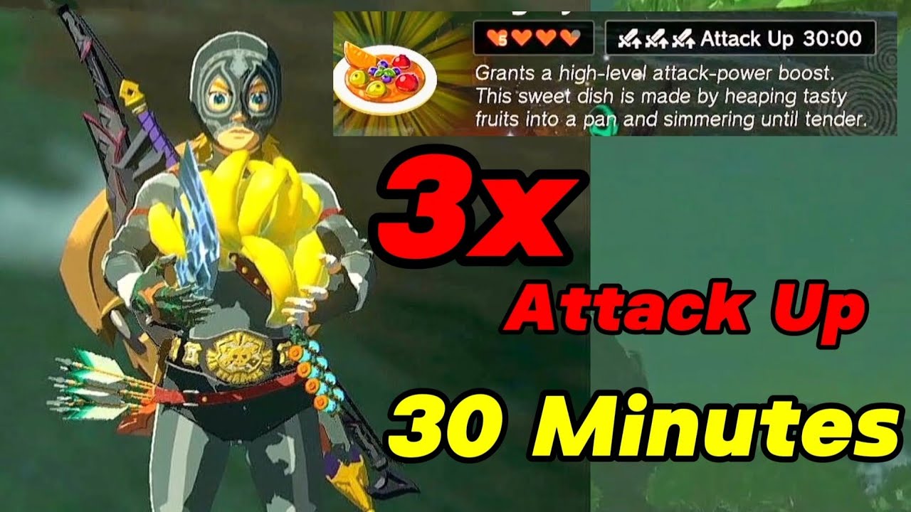 Zelda TOTK Attack Up Recipe that lasts 30 minutes - Attack up totk ...