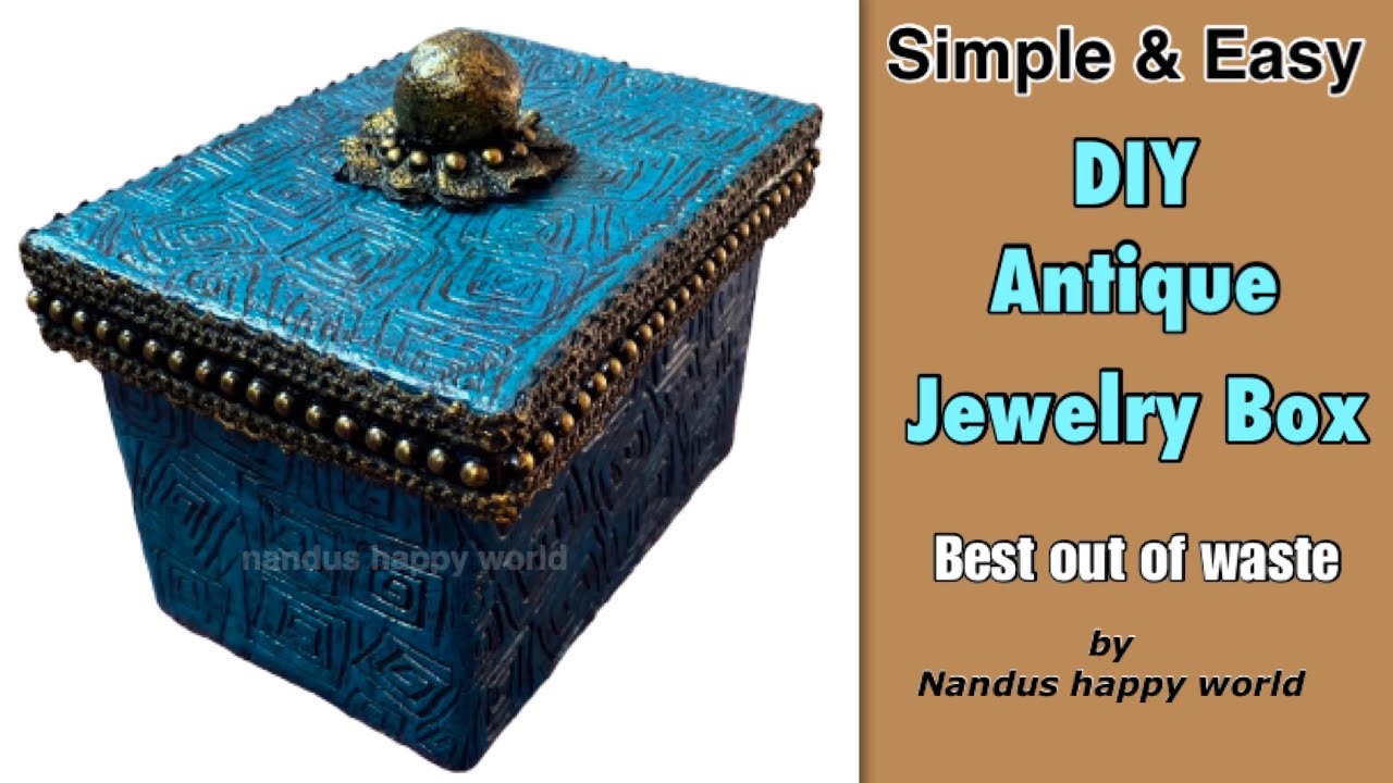 Jewelry box | Handmade Box | Paper craft | Cardboard idea - YouTube