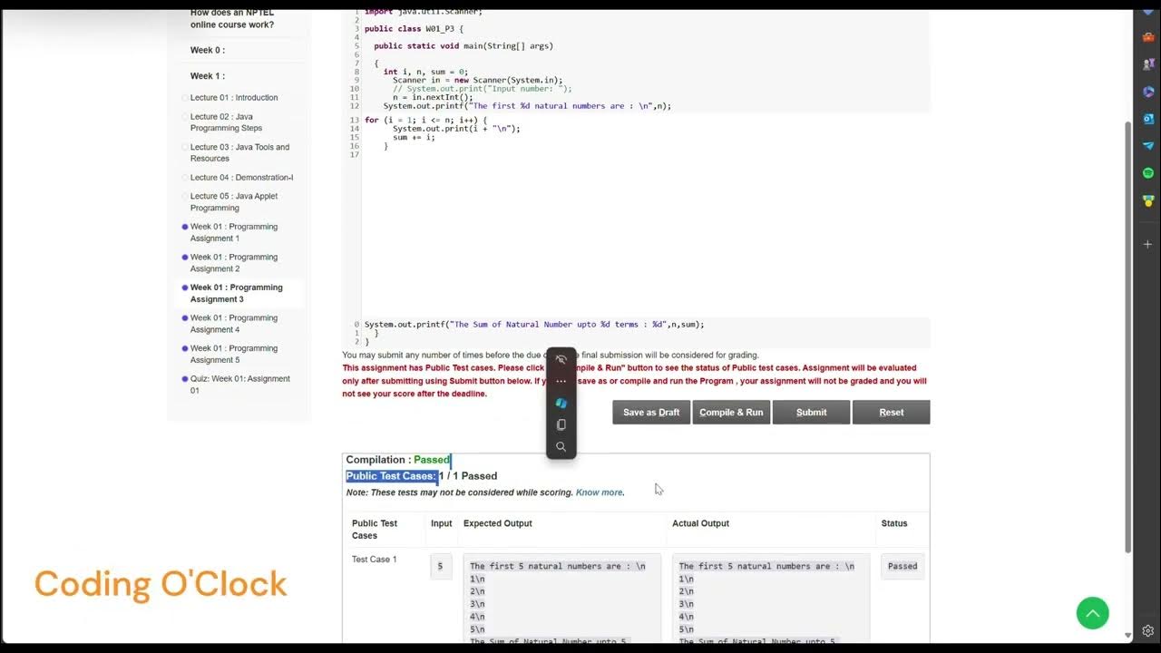 NPTEL Programming in Java Week 1 Programming Assignment Solution July 2024 | IIT Kharagpur - YouTube