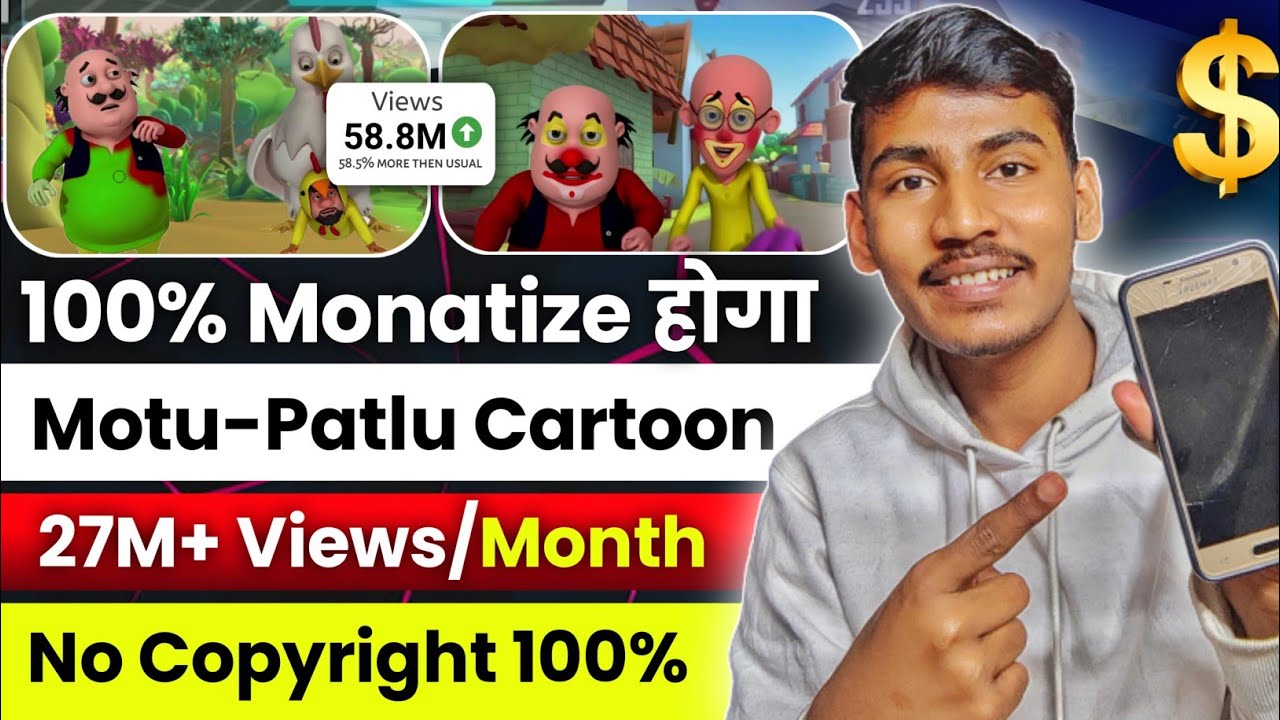 Upload Motu Patlu Episode on youtube । Earned $6,500 । Copy-paste Work ...