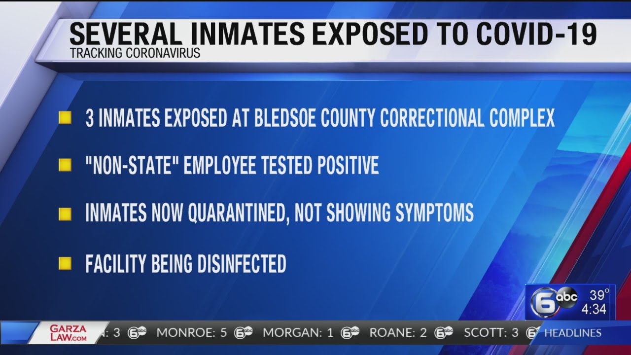 TDOC: 3 Bledsoe County inmates potentially exposed to non-state ...