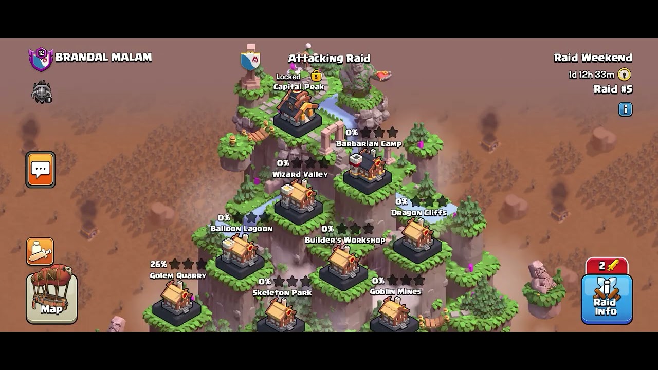 Clan Capital Golem Quary Attack 😃 - YouTube