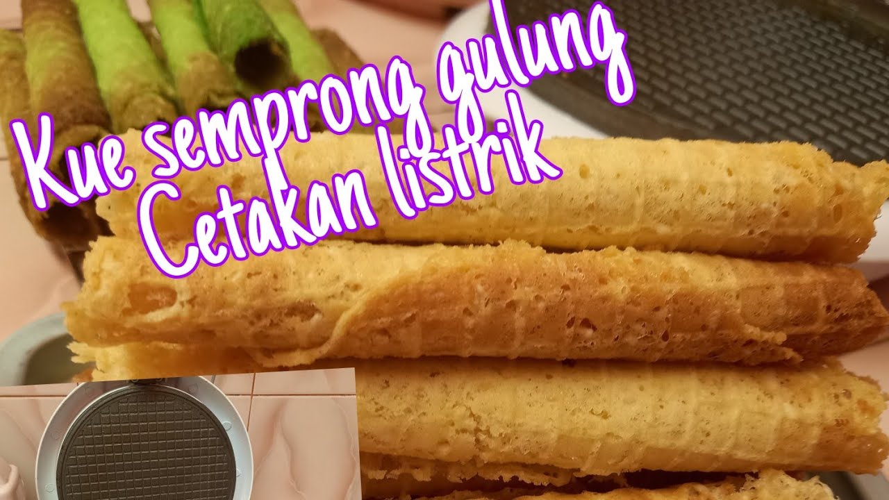 Resep egg Roll homemade(kue semprong gulung)Ala@Bunda Eva20 - YouTube