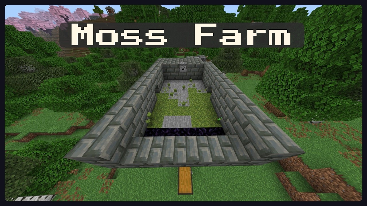 Moss Farm Tutorial - Minecraft Bedrock - YouTube
