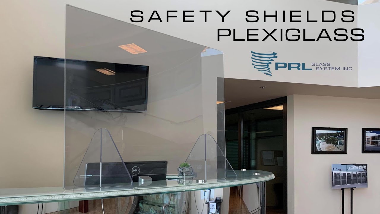 Protective Plexiglass Shields for Essential Businesses. Free-Standing ...