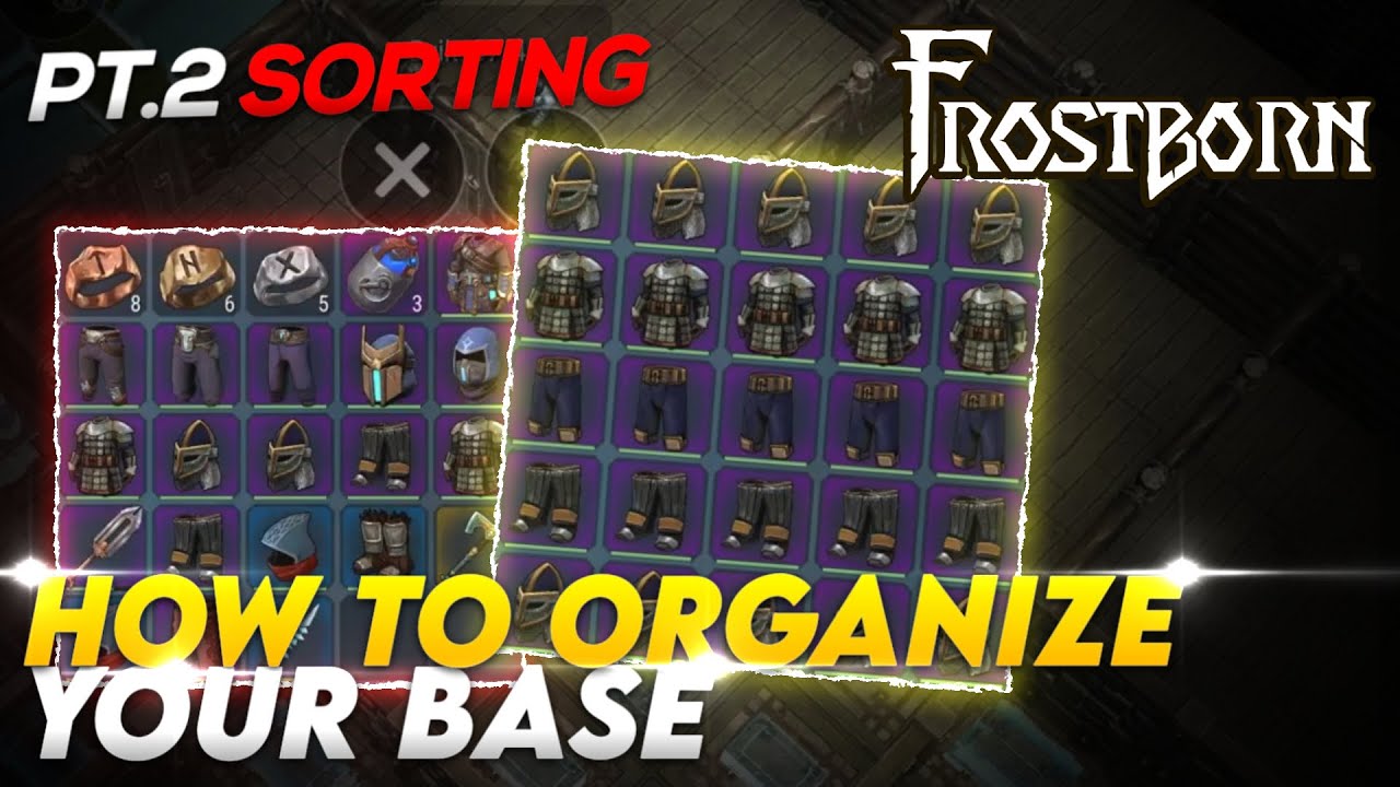 How to Organize your Base! Part 2, Material Placement! Frostborn - YouTube