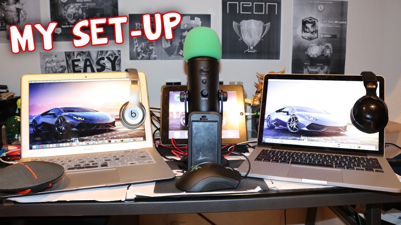 MY GAMING & EDITING SET-UP! | INSANE Dual Computer Rig! - YouTube