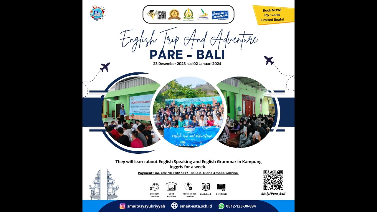 English Trip And Adventure to Pare Bali 2023 - YouTube