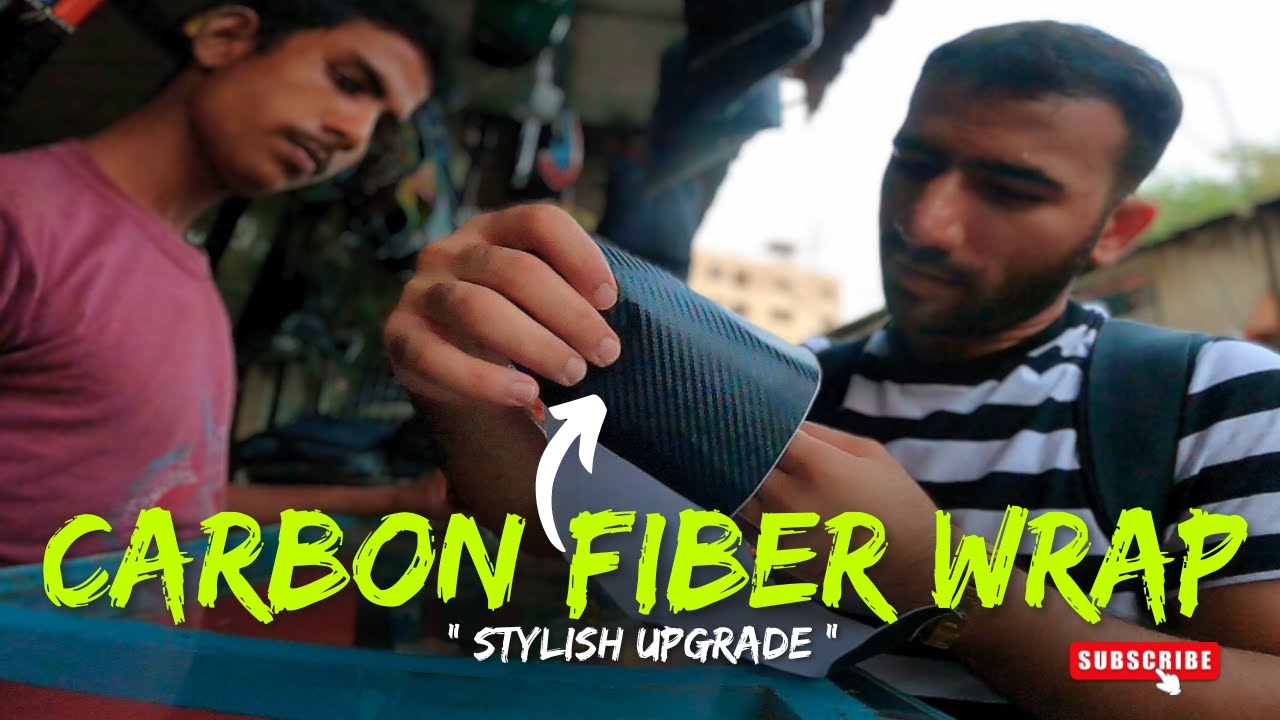 CARBON FIBER WRAP ON FRONT MUDGUARD | YBR 125G | ISRAR BALOCH - YouTube