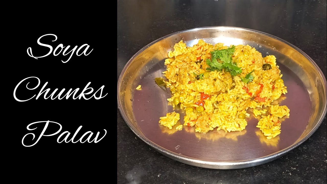 Soya Chunks Balav/ palav/ tasty breakfast/ easy breakfast recipe/simple ...