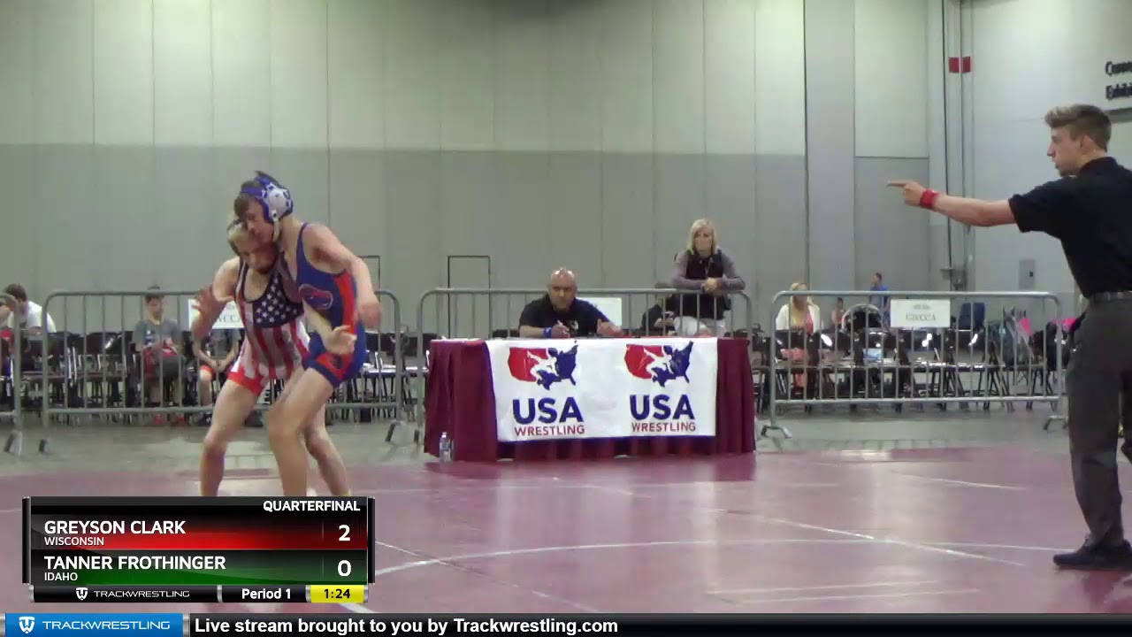 Schoolboy 90 Greyson Clark Wisconsin Vs Tanner Frothinger Idaho - YouTube