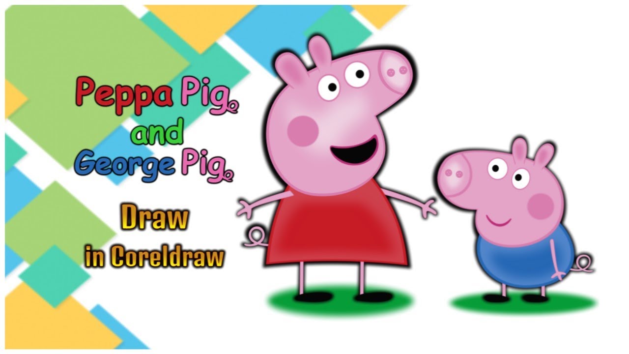 How to draw Peppa pig and George | Easy drawing🐷|How to Draw Peppa Pig ...