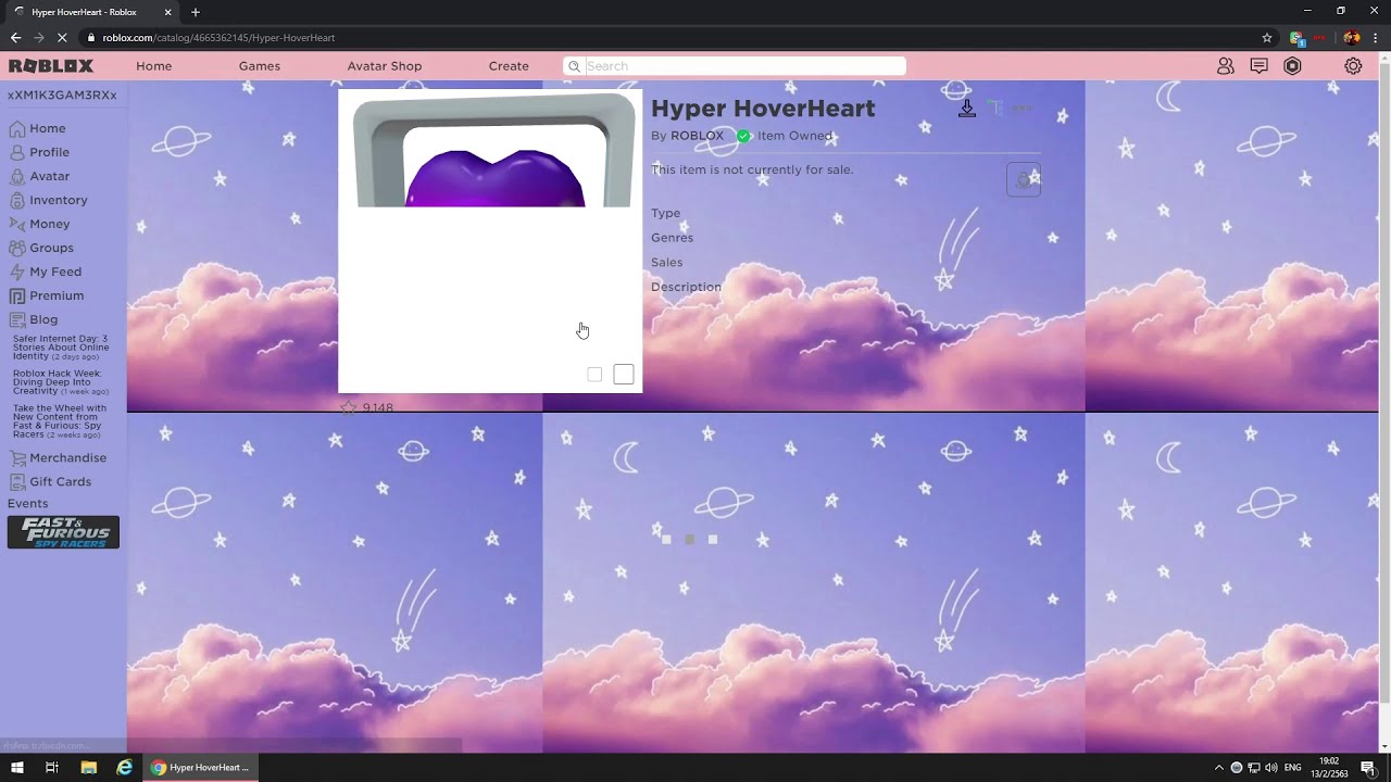 Roblox how to get hyper hoverheart - YouTube